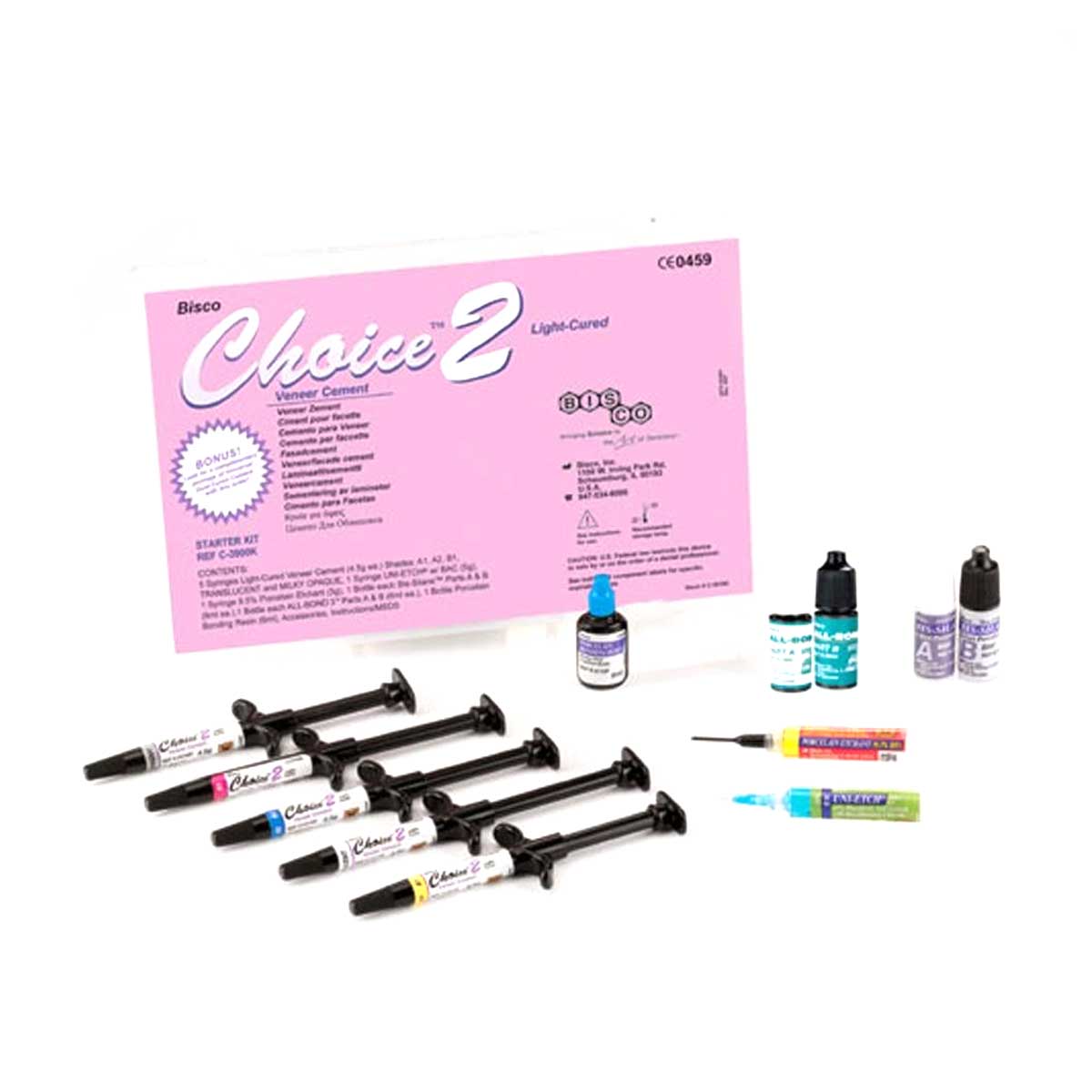 کیت سمان - Bisco - Choice 2 Starter Kit - بوکا دنت اسید فسفریک / بوکادنت